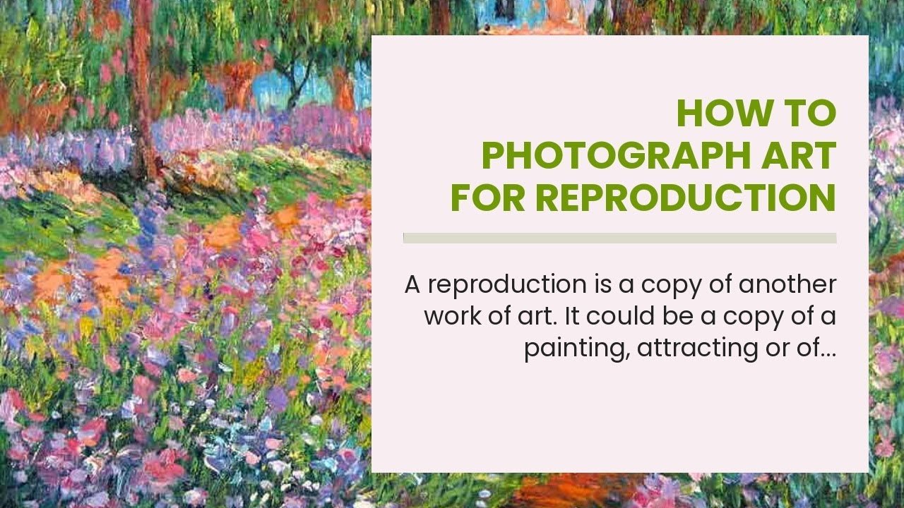 How To Photograph Art For Reproduction
